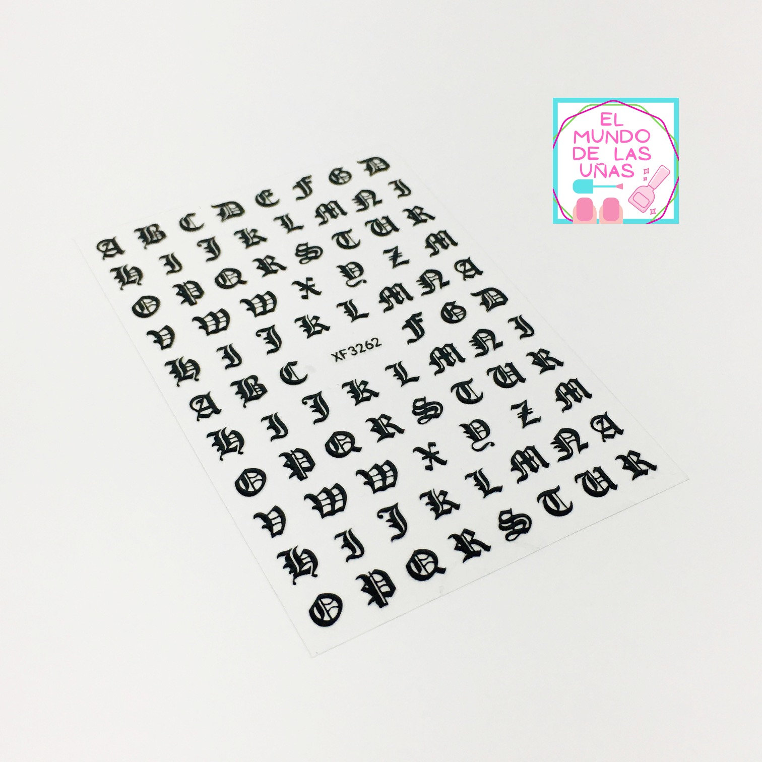 STICKER LETRAS ESTILIZADAS "NEGRAS"