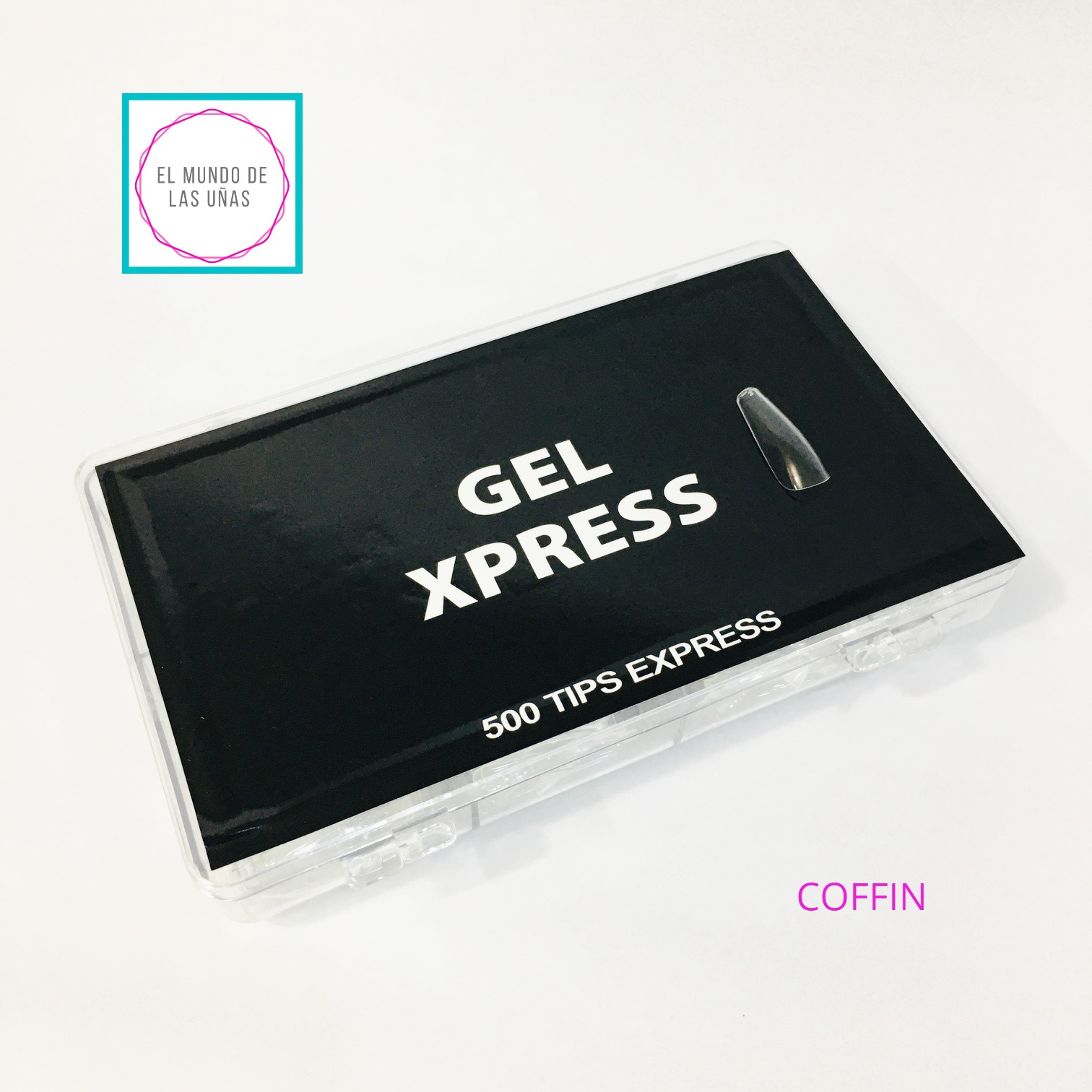 CAJA DE TIPS "GEL XPRESS COFFIN"